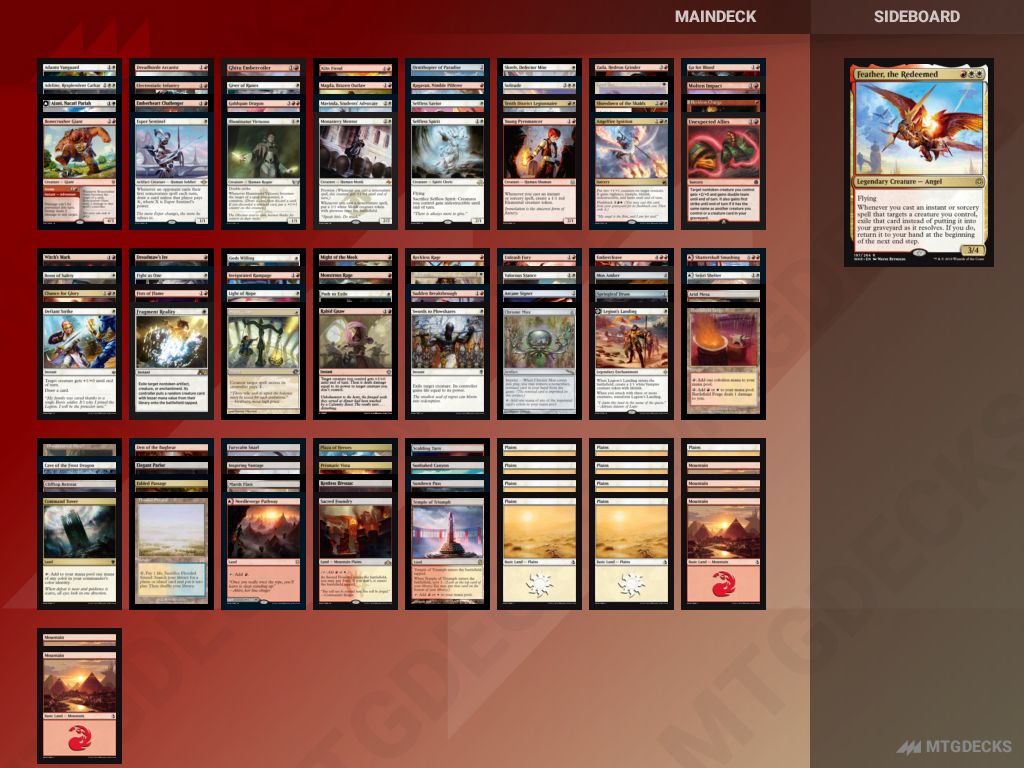 Historic-Brawl Feather, the Redeemed deck by MTGA-Assistant-Meta • MTG ...