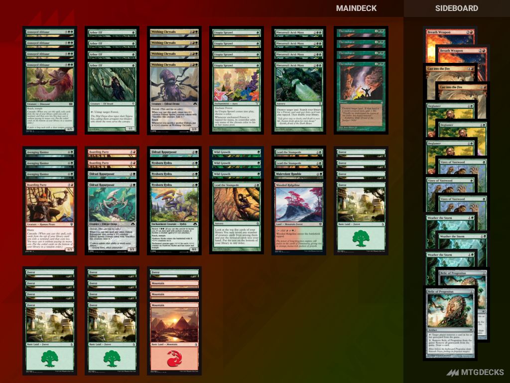 Pauper Gruul Ponza deck by Locmancha • MTG DECKS