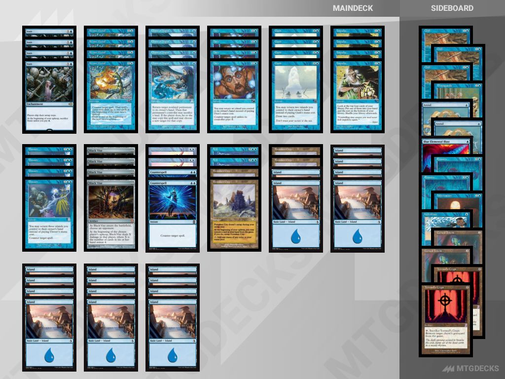 Premodern Stasis deck by Shenyuro • MTG DECKS