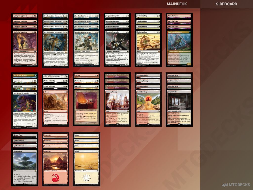 Arena Standard Boros Discover deck by omegaglandyEX • MTG DECKS
