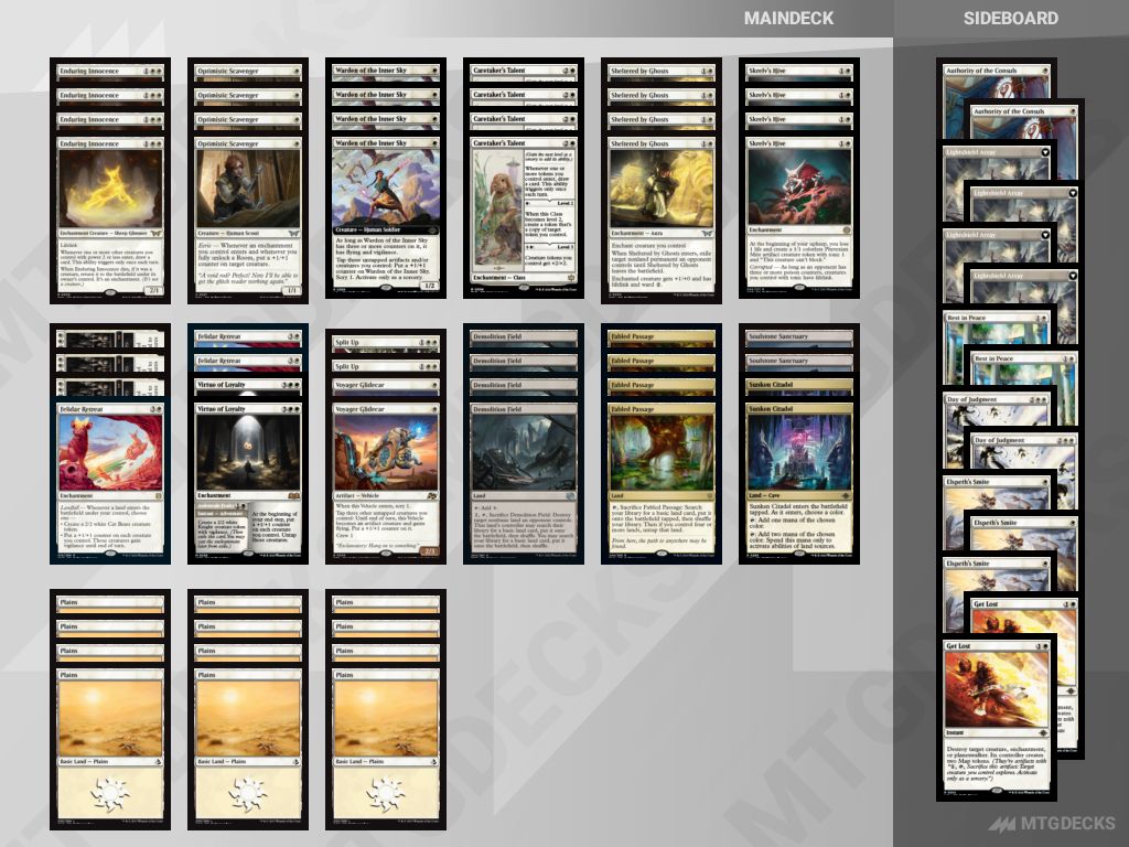 Standard Mono white tokens deck by tretamtg • MTG DECKS