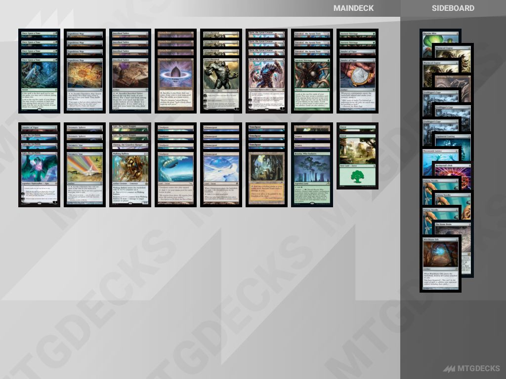 Legacy Mono-Green 12-Post deck by KingKrow • MTG DECKS