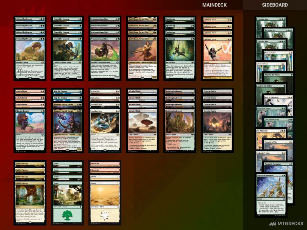 Arena Standard Naya Burn deck by Longus Schlongus • MTG DECKS