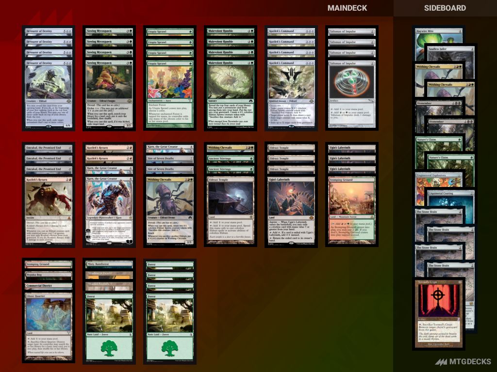 Modern 10-Rack deck by Damian Del Nero • MTG DECKS