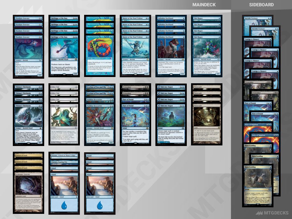Modern Merfolk deck by Joe Kaminski • MTG DECKS