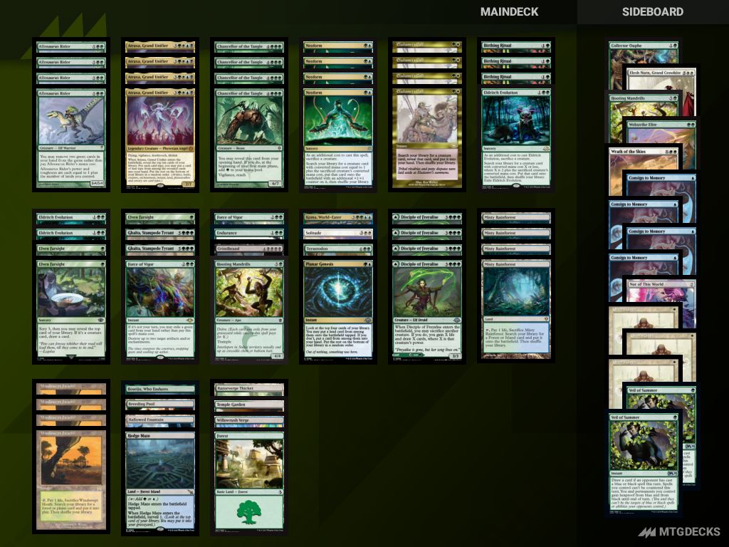 Modern Neoform deck by AceFaithless • MTG DECKS