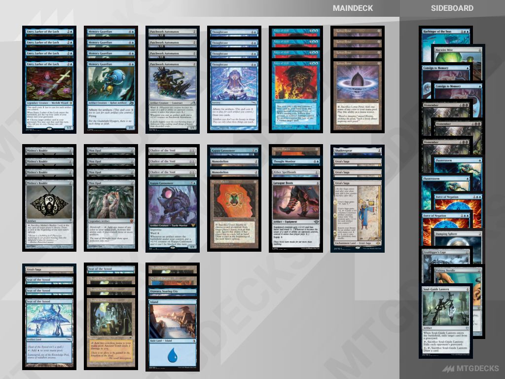 Legacy Blue Artefact deck by Samuel Brochet • MTG DECKS