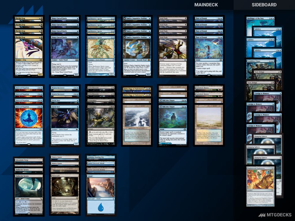 Modern Dimir Faeries deck by Chaughey • MTG DECKS