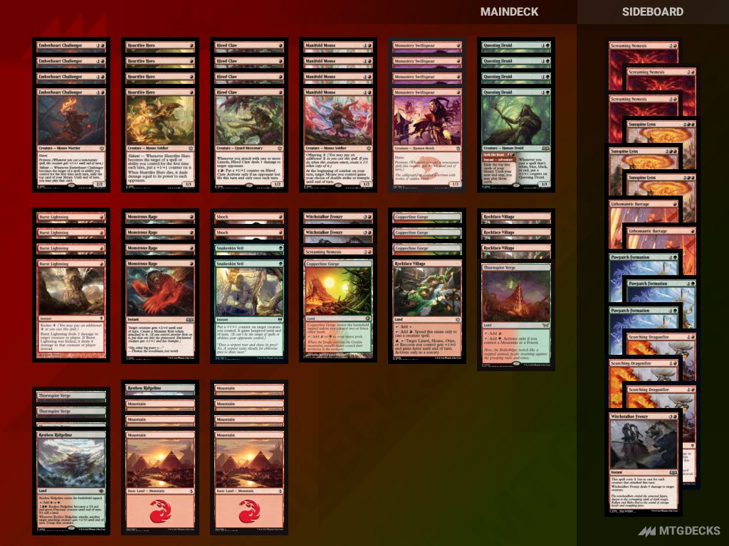 Standard Red Deck Wins deck by MLGSKELETONS • MTG DECKS