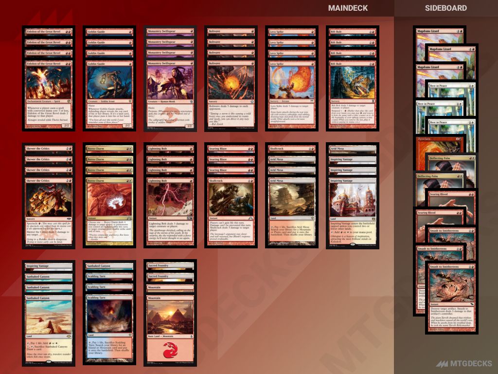 Modern Burn deck by romerito1 • MTG DECKS
