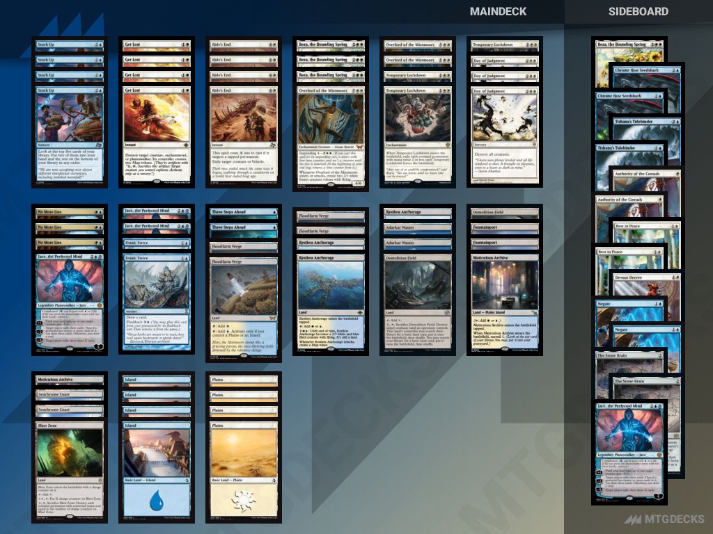 Arena Standard Azorius Control deck by Ryuji Haga • MTG DECKS