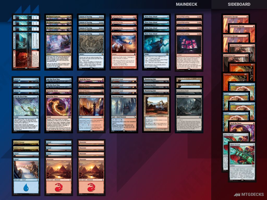 MTG Standard Aetherdrift Izzet Control top decks • MTG DECKS
