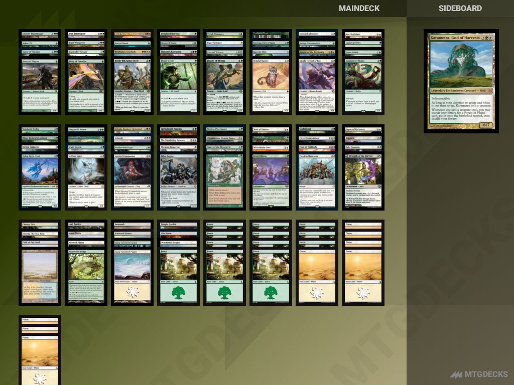 Commander Karametra Ramp deck by dj_celles • MTG DECKS