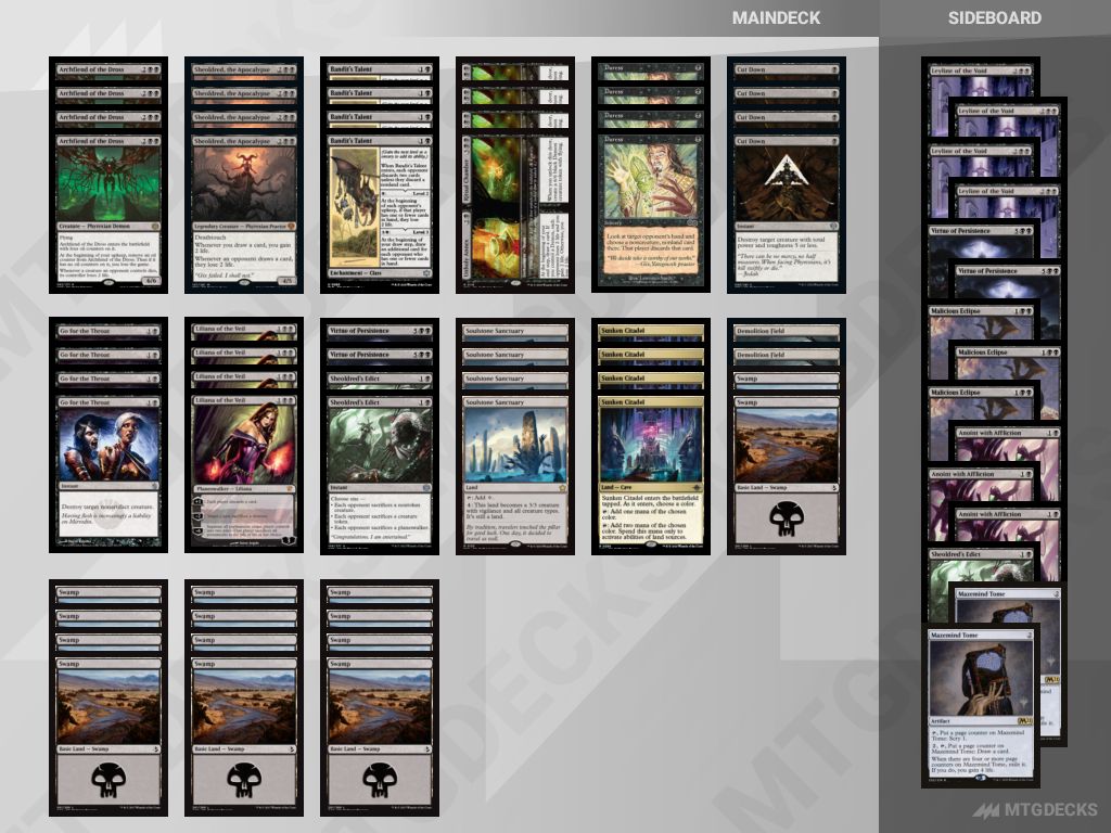 Standard Mono Black Demons deck by ggs • MTG DECKS