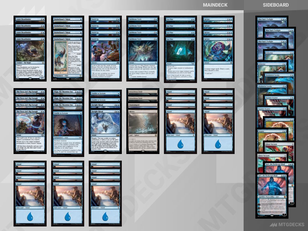 MTG Standard Aetherdrift Mono Blue Eluge top decks • MTG DECKS