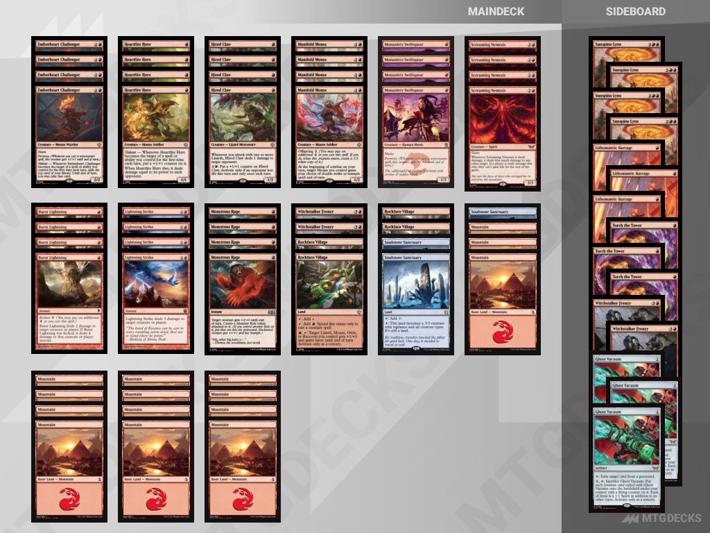 Standard Red Deck Wins deck by MatheusPonciano • MTG DECKS