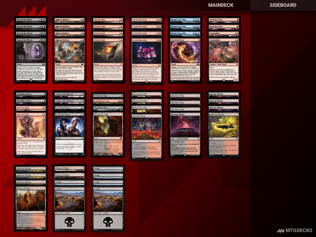 Arena Standard Recording OTK deck by afeather • MTG DECKS