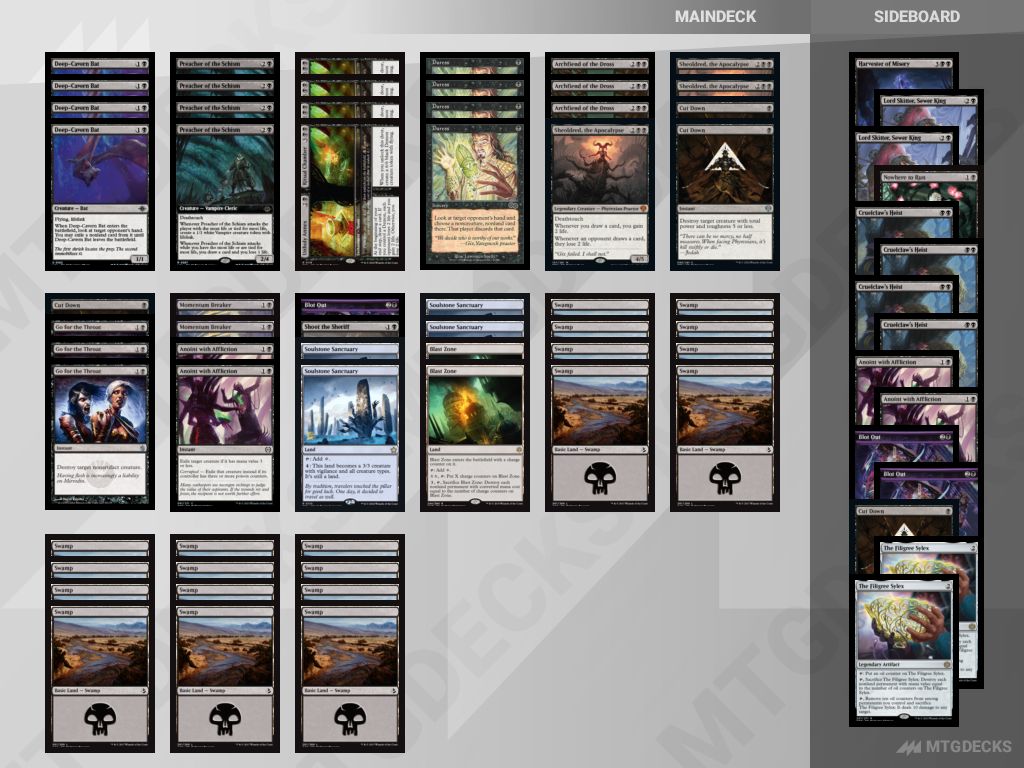 Standard Mono Black Demons deck by MChoq • MTG DECKS