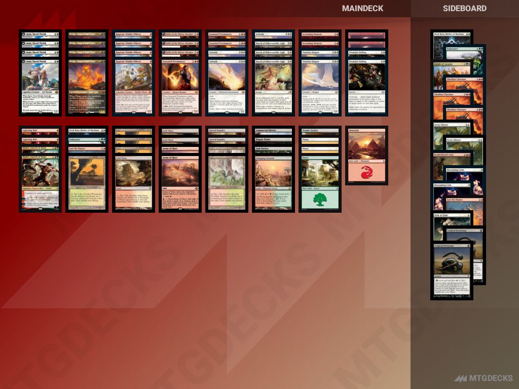Modern WRG Aggro deck by Hiramatsu Yuta • MTG DECKS