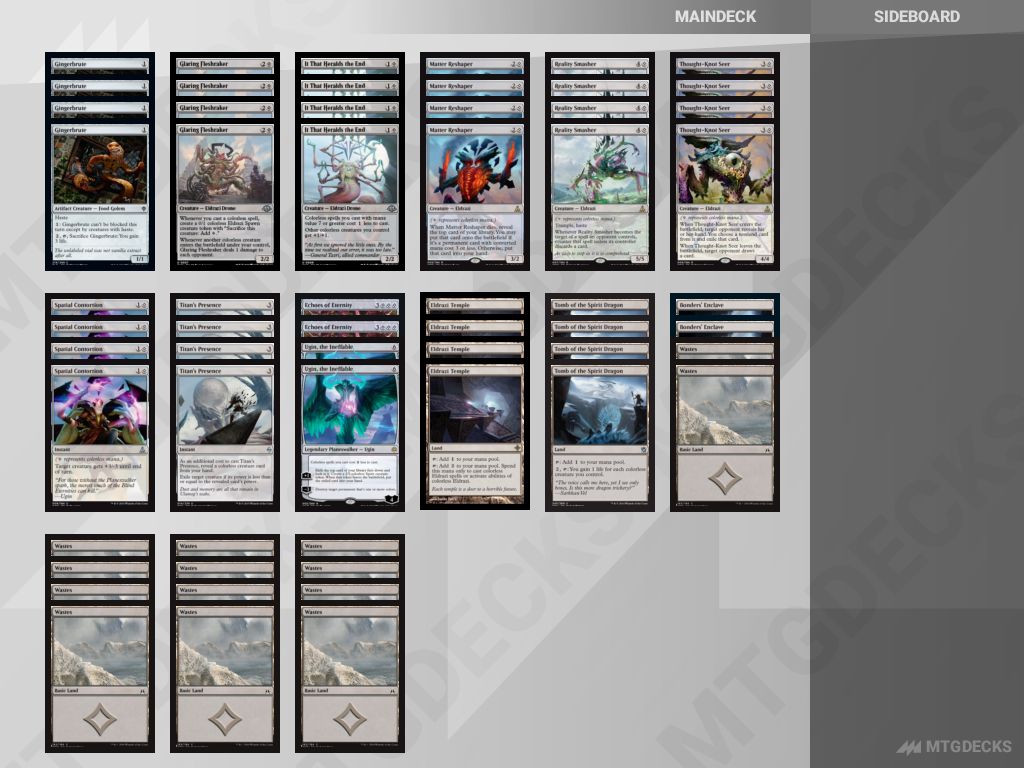 Modern Eldrazi deck by Tim Black • MTG DECKS