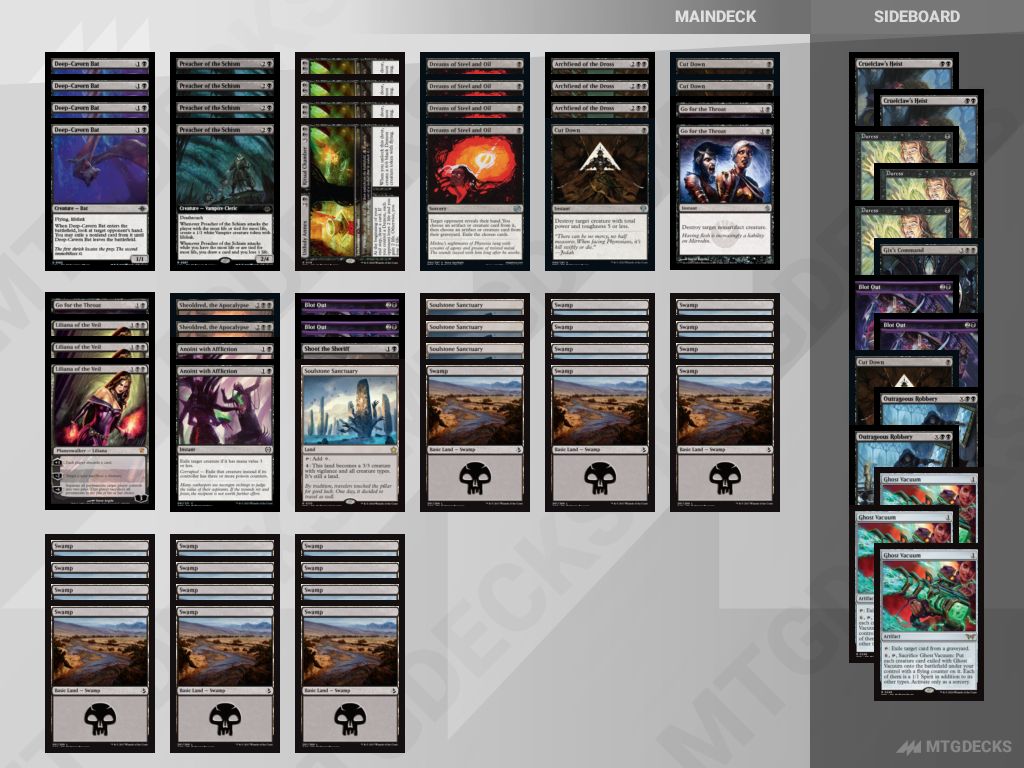 Standard Mono Black Demons deck by morris • MTG DECKS
