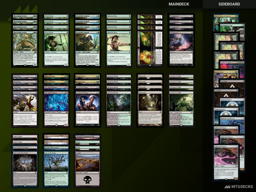 Explorer FB - GB Turtle Demons deck by manacymbal • MTG DECKS