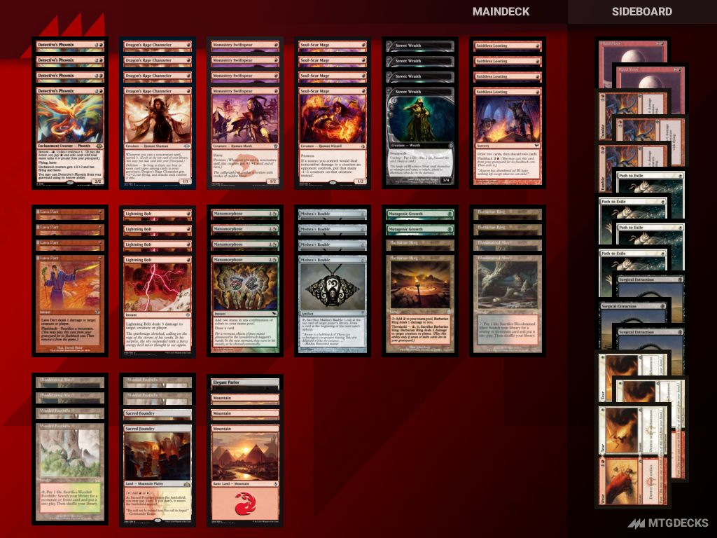 Modern Mono Red Prowess deck by Player44 • MTG DECKS