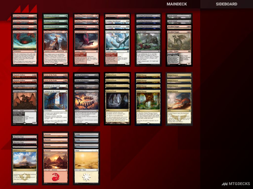 Arena Standard Omen Dragonstorm deck by Fleshgrafter • MTG DECKS