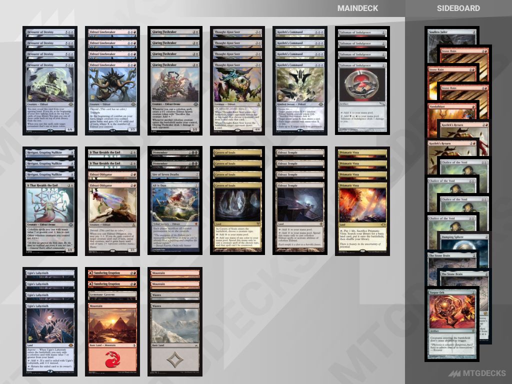 Modern Mono-Red Eldrazi deck by kyoshioka • MTG DECKS