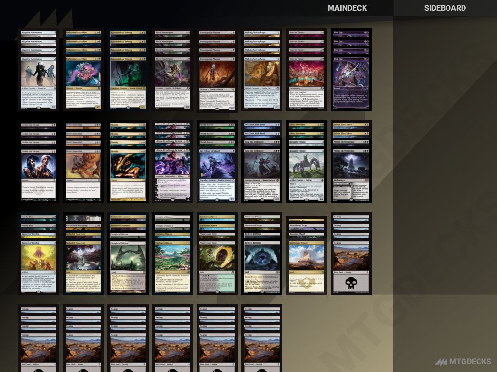 Arena Standard Zombies to be ref deck by Kespell • MTG DECKS