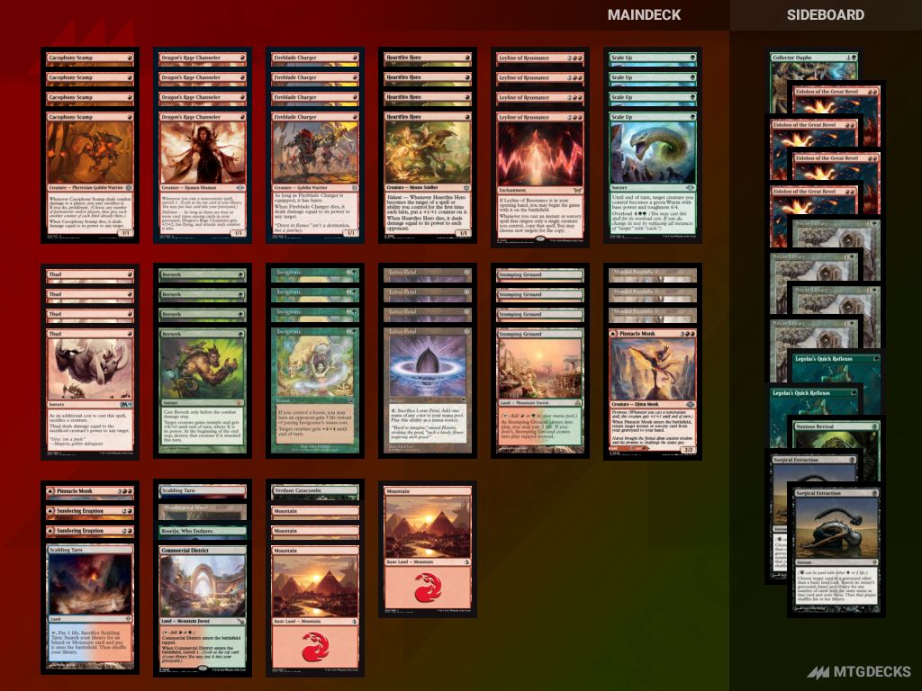 Legacy Gruul Stompy deck by satoru irisawa • MTG DECKS