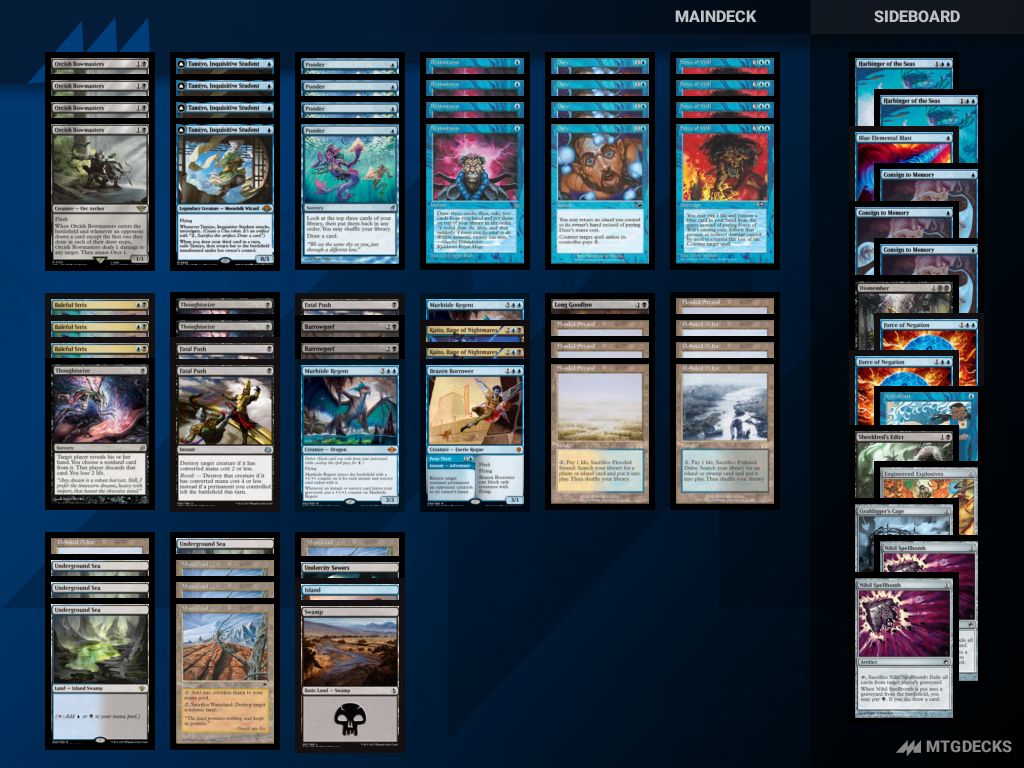 Legacy Dimir Tempo deck by Thanus Miziara • MTG DECKS