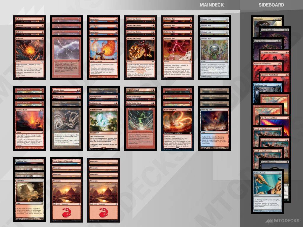 MTG Legacy Burn - 460 top decks • MTG DECKS
