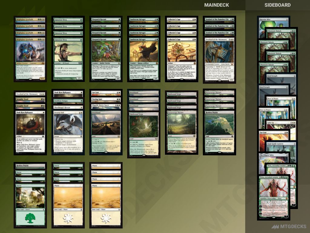 Standard WG Midrange deck by オノ カナム • MTG DECKS