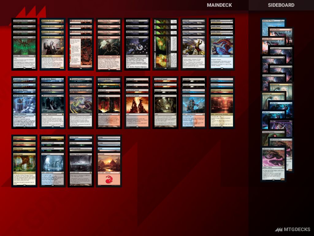 Pioneer Archfiend Alteration deck by simiced_horizon • MTG DECKS