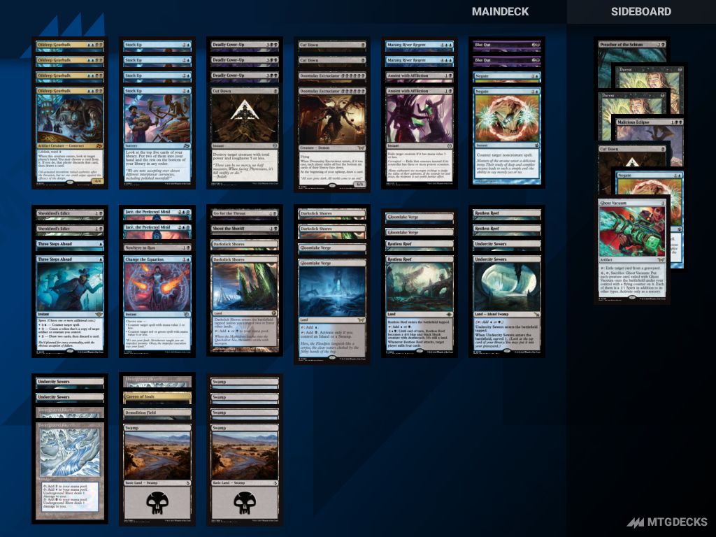 Arena Standard Dimir Control deck by Unsolven • MTG DECKS