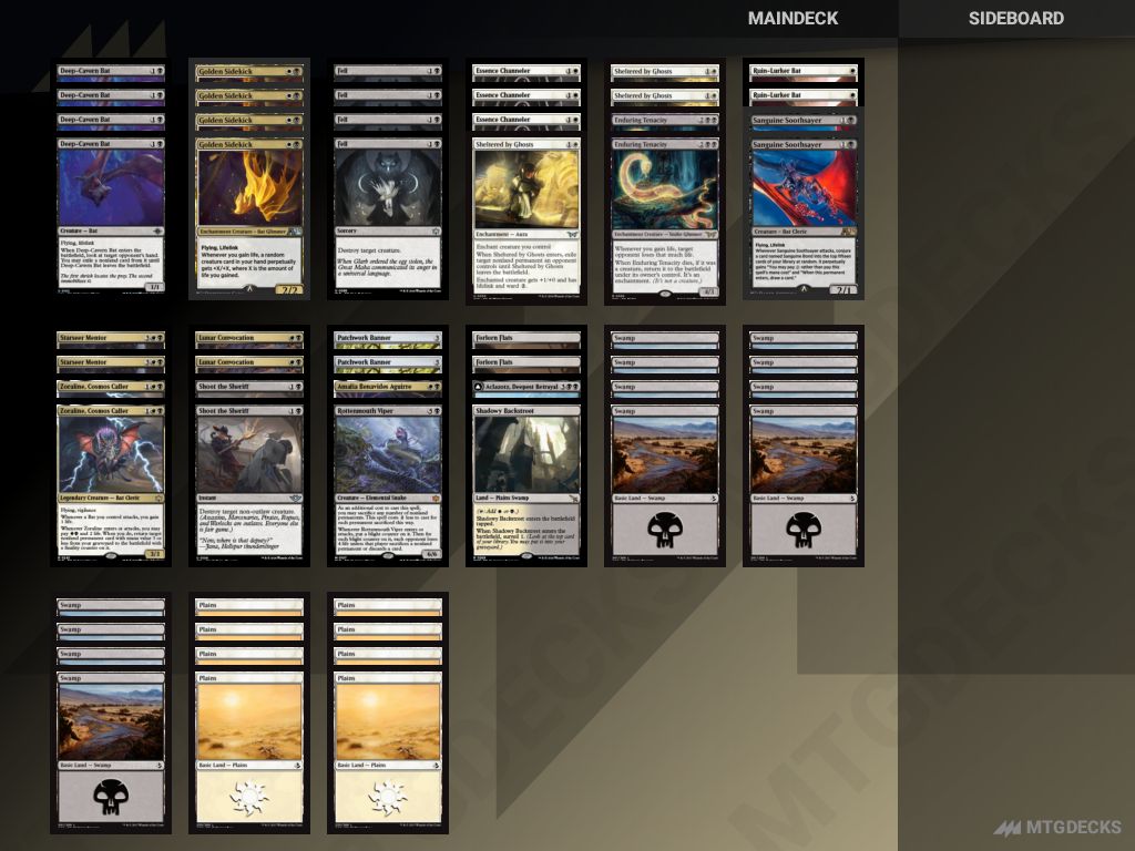 Arena Alchemy Orzhov bats alchemy deck by LanceLloyd • MTG DECKS