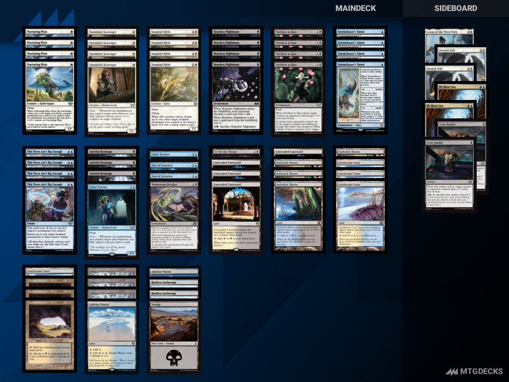 Arena Standard 白青黒セルフバウンス deck by moriton • MTG DECKS
