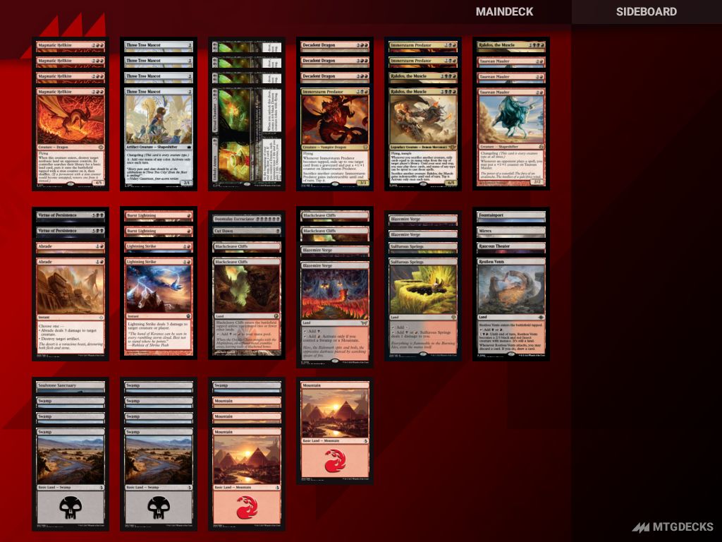 Arena Standard Rakdos Dragons deck by MtGDvd • MTG DECKS