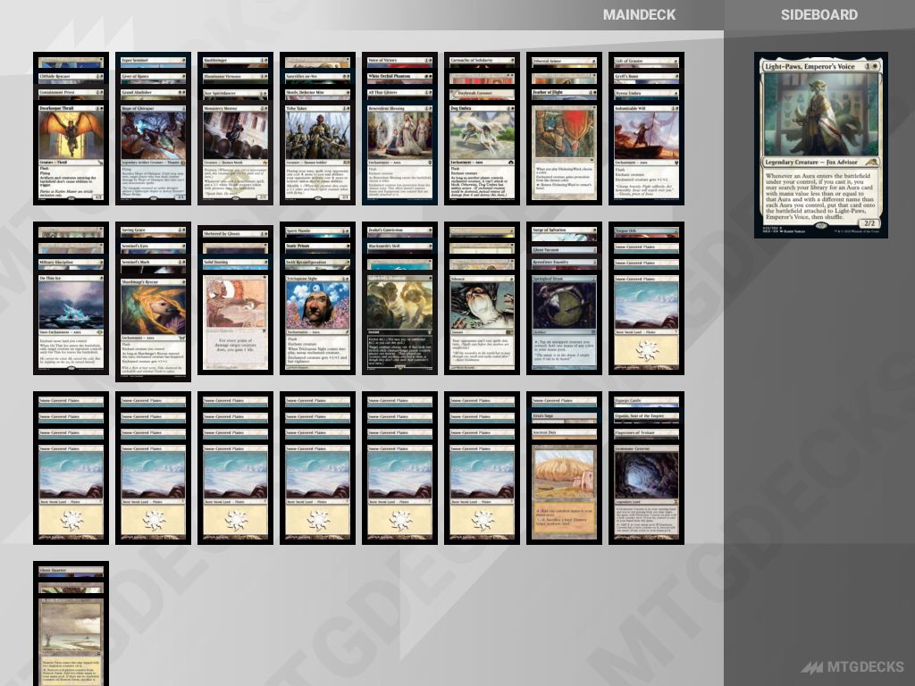 Duel-Commander Light-Paws, Emperor's Voice deck by Bawer • MTG DECKS