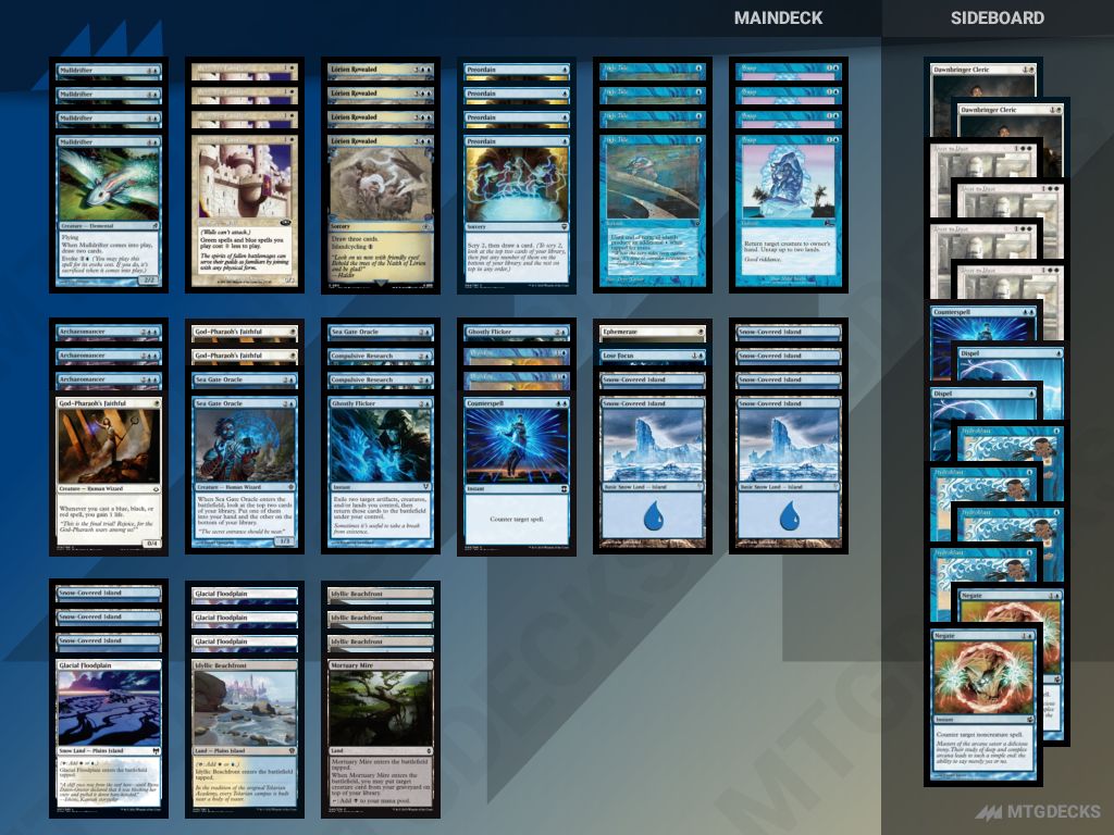 Pauper Azorius Familiars deck by Andrea Poli • MTG DECKS