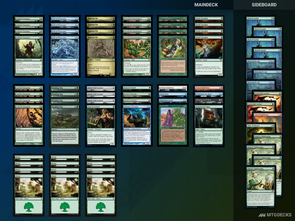 Pauper WURBG Infinity Walls deck by Siemsia • MTG DECKS