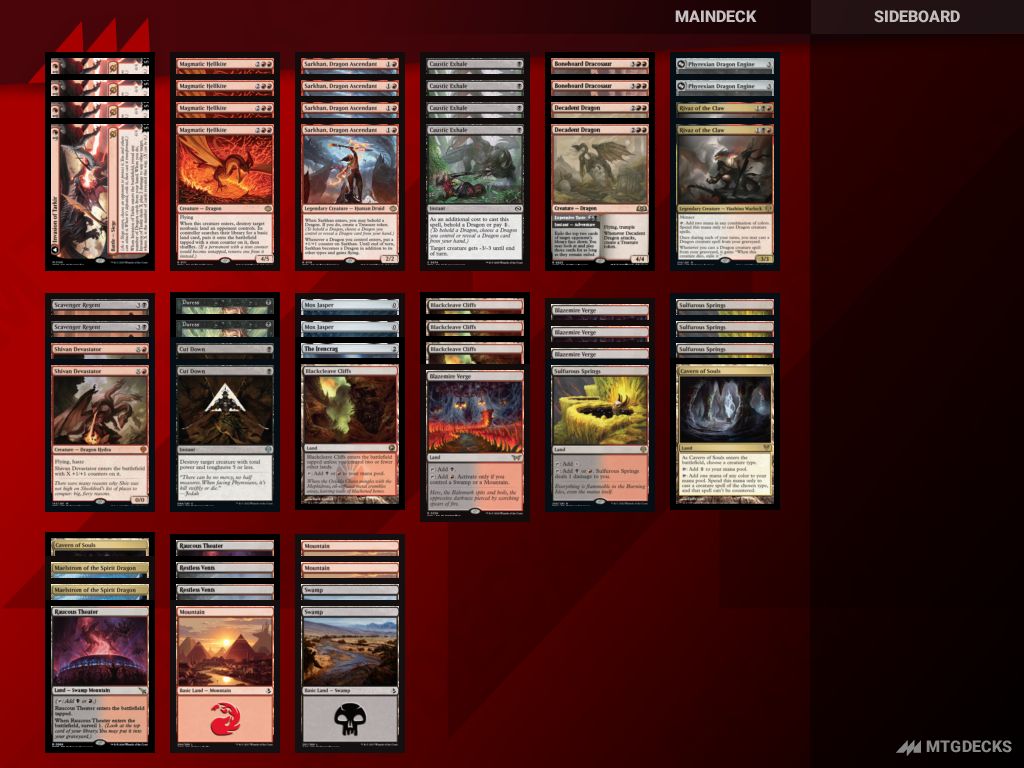 Arena Standard Dragons [LVD] deck by markMTG • MTG DECKS