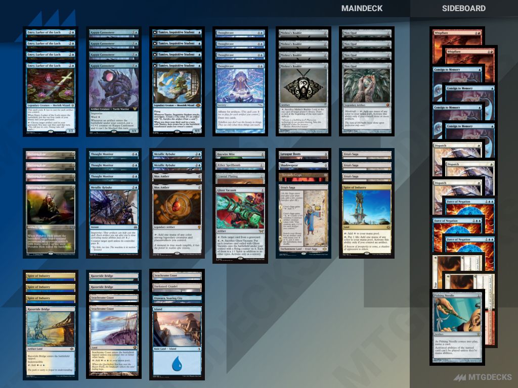 Modern Jeskai Affinity deck by Daniel DiGiacomo • MTG DECKS