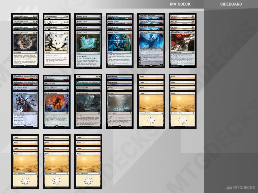 Arena Standard Ugin's temp Judgment deck by MtGDvd • MTG DECKS