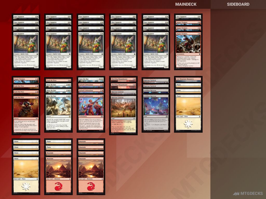 Arena Standard Rabbits deck by Sun262 • MTG DECKS