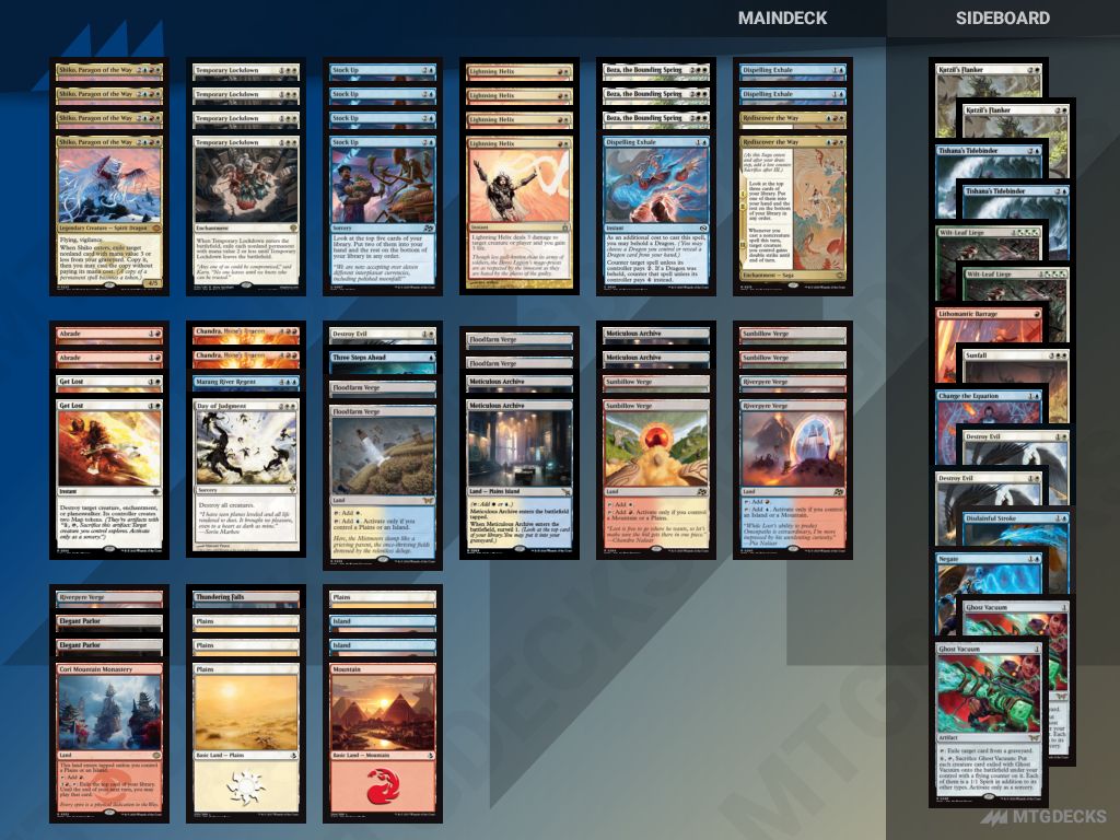 Standard Jeskai Control deck by SoulStrong • MTG DECKS