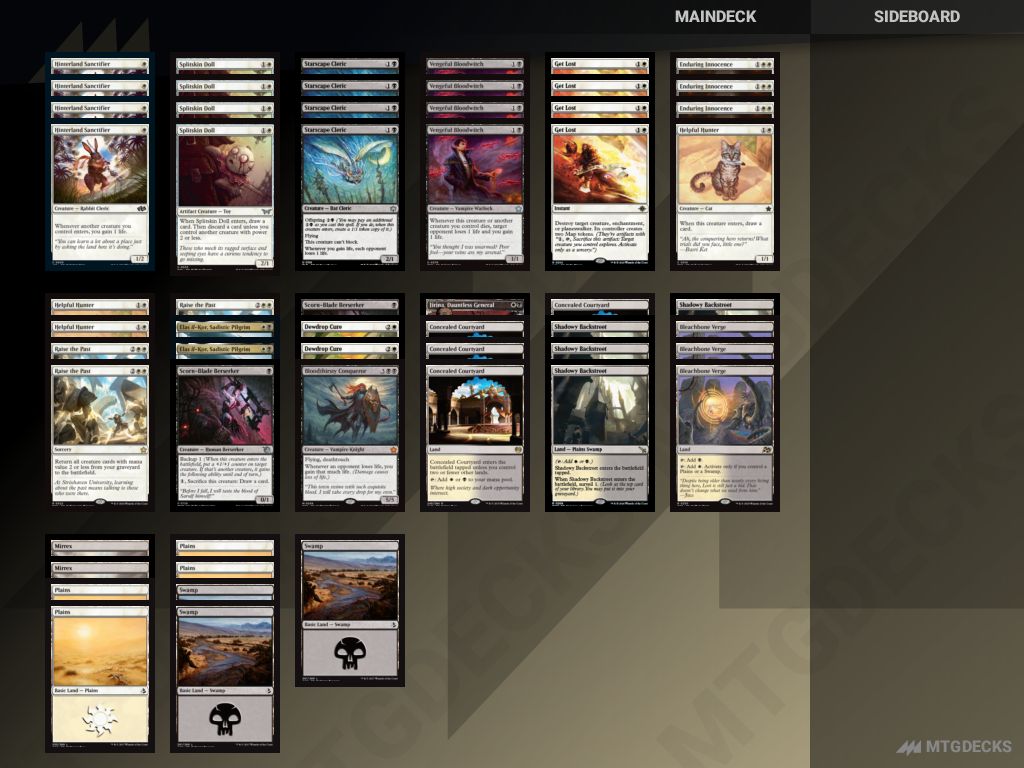 Arena Standard Raise Drain deck by Fleshgrafter • MTG DECKS