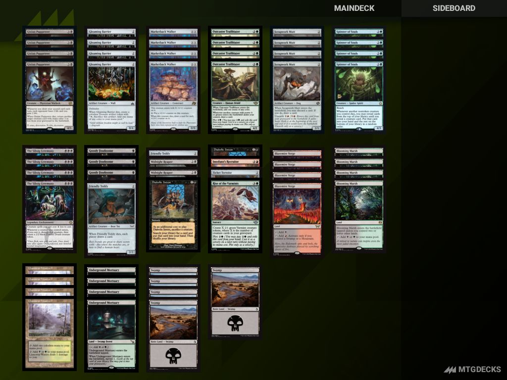 Arena Standard Sibsig Combo deck by sims • MTG DECKS