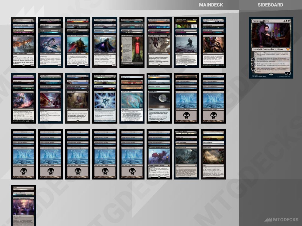 Historic-Brawl Professor Onyx deck by MTGA-Assistant-Meta • MTG DECKS
